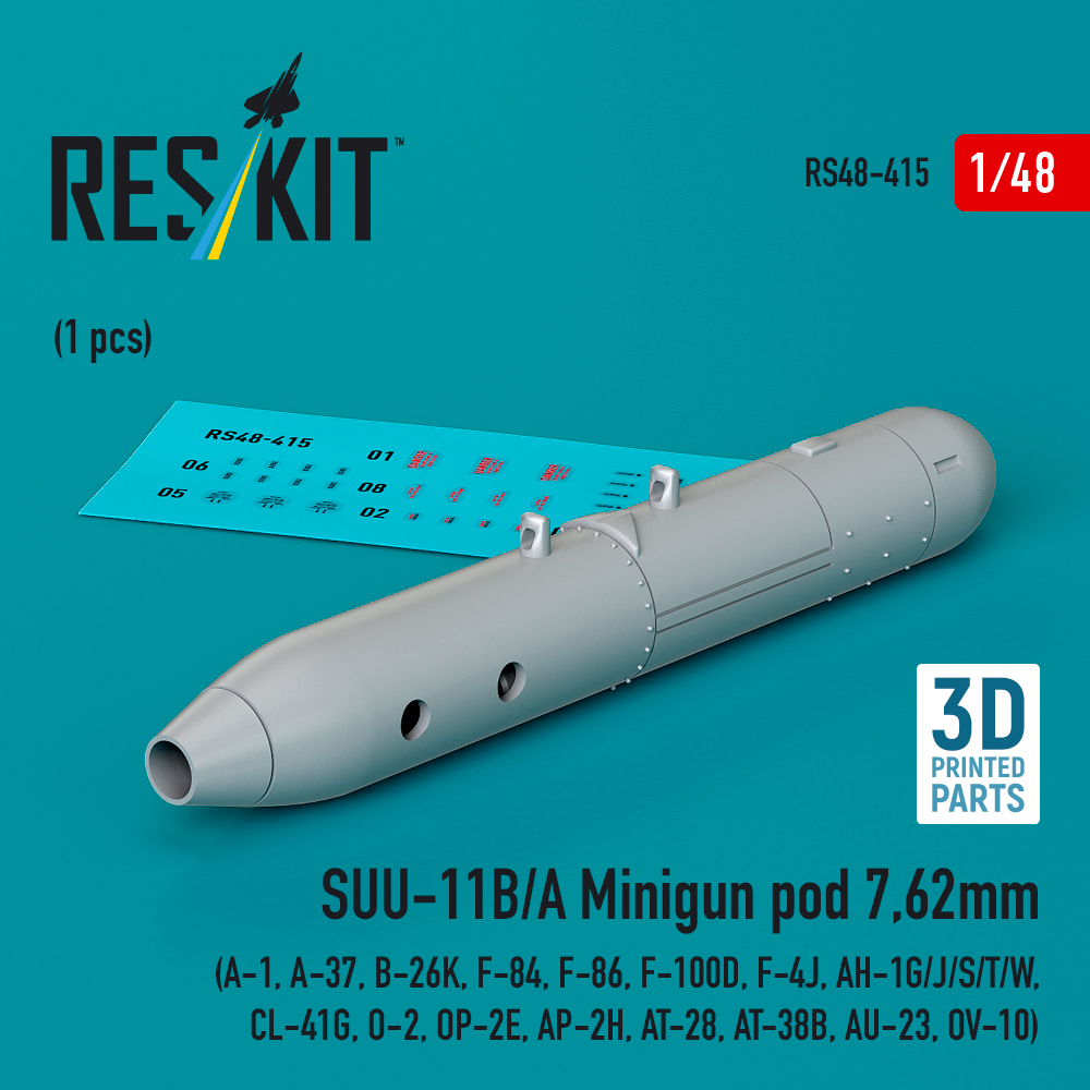 1:48 SUU-11B/A Minigun pod 7,62mm (1 pcs)
