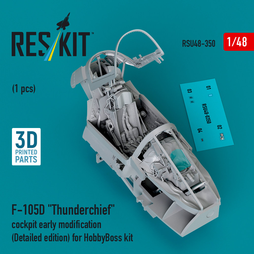 1:48 Republic F-105D Thunderchief cockpit early modification (Detailed ...