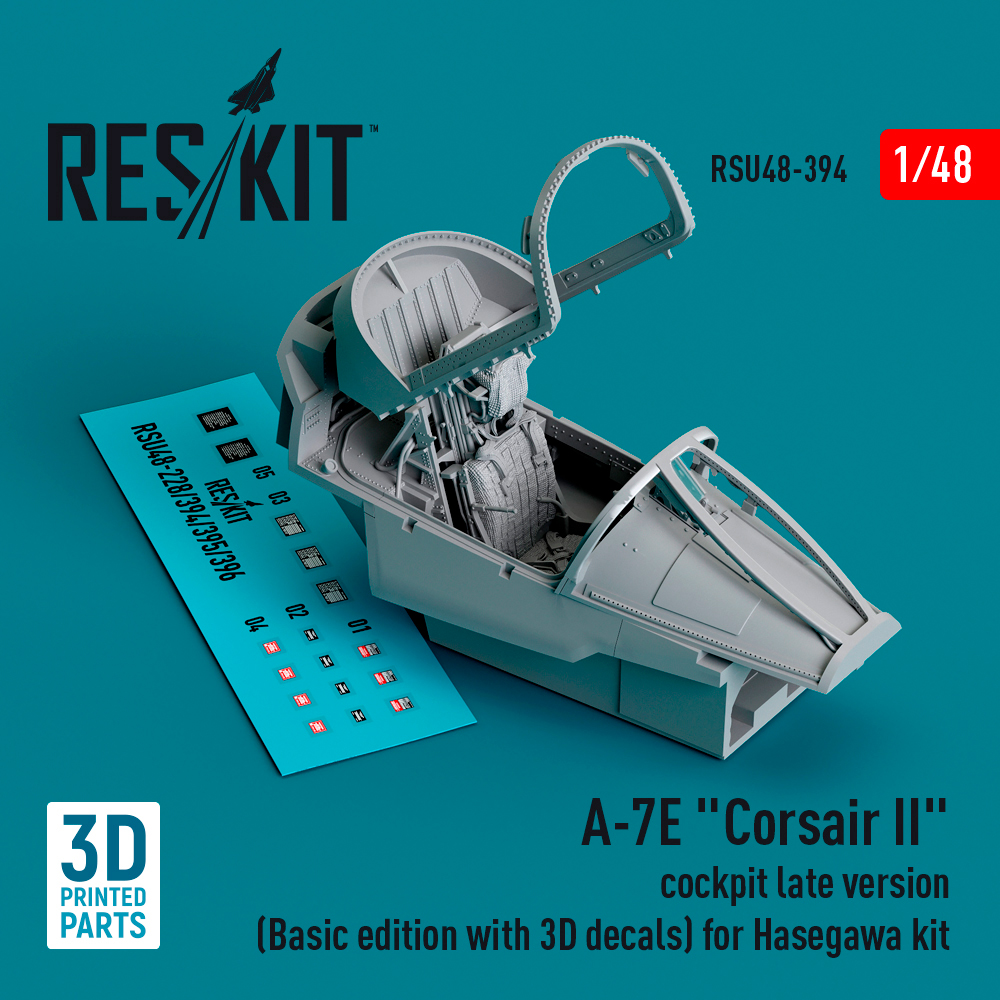 1:48 LTV A-7E Corsair cockpit late version (Basic edition with 3D ...